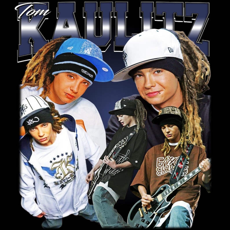 TOM KAULITZ T Shirt Design. PNG Digital 4500x5100 Px. Tokio Hotel Rock ...