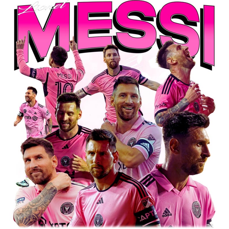 MESSI T Shirt Design. PNG Digital 4500x5100 Px. LIONEL Football, Retro ...
