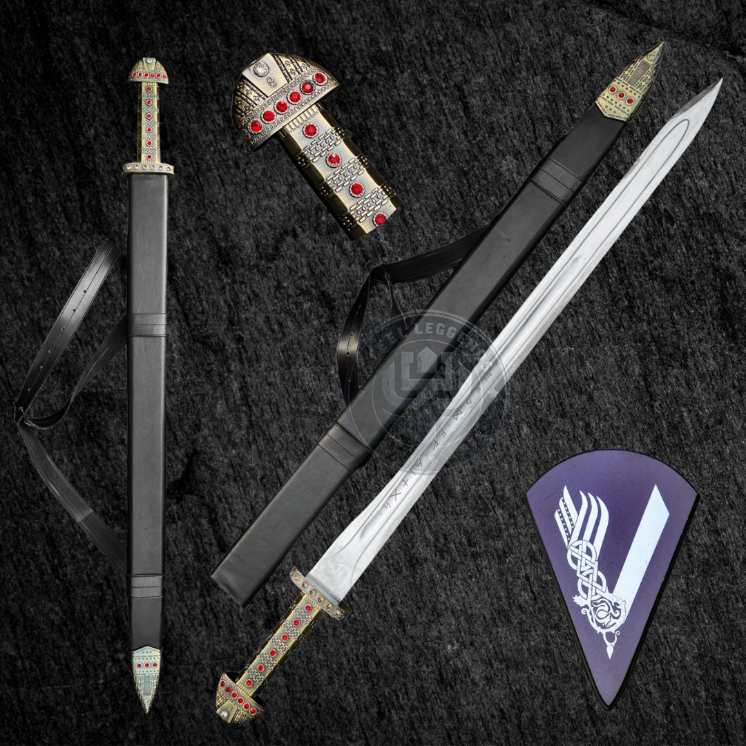 Vikings Sword of King Ragnar, Lothbrok Replica Saber Ragnar Epee ...