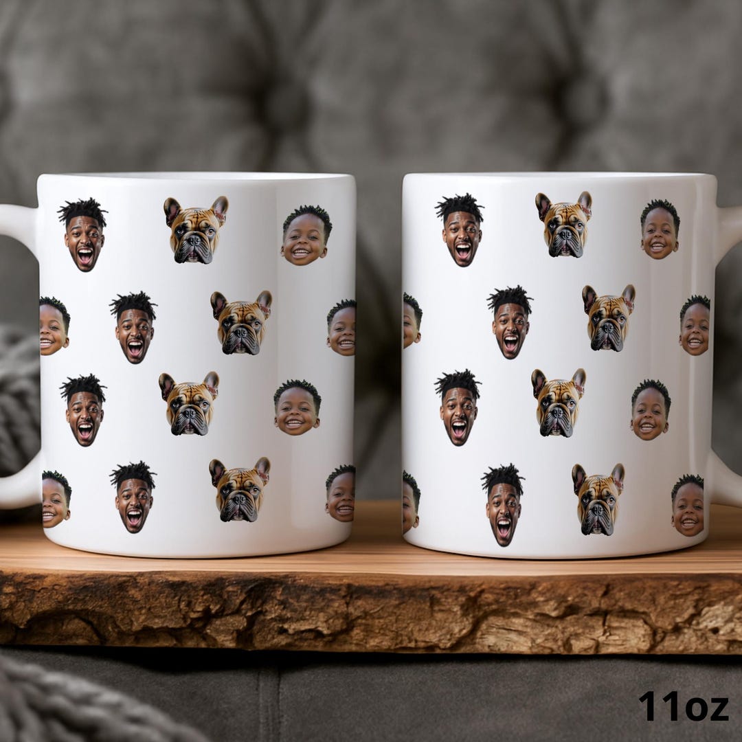Personalized Baby Face Mug, Custom Face Mug, Kids Photo Mug, Baby Face ...