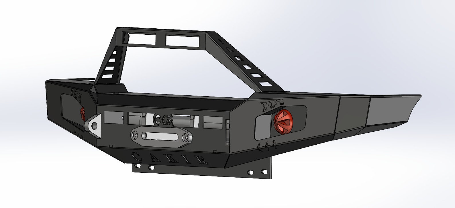 Toyota Hilux Front Steel Bumper Design Files: CNC, Off-road (digital ...