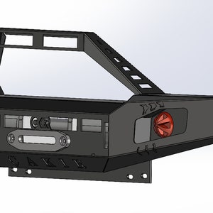 Toyota Hilux Front Steel Bumper Design Files: CNC, Off-road (digital ...
