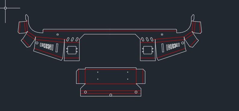 Toyota Hilux Steel Bumper Design Files: Off-road, DIY (digital Product ...
