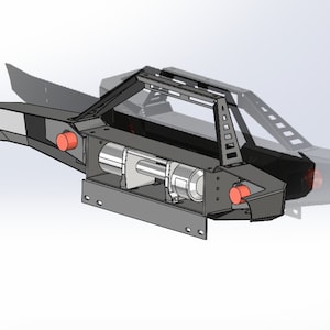 Toyota Hilux Front Steel Bumper Design Files: CNC, Off-road (digital ...