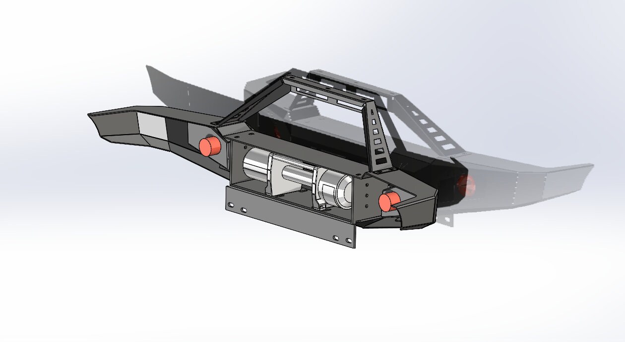 Toyota Hilux Front Steel Bumper Design Files: CNC, Off-road (digital ...