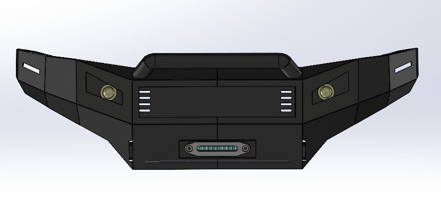 Mitsubishi L200 Front Bumper Design: CNC Laser & 3D Solidworks Files ...