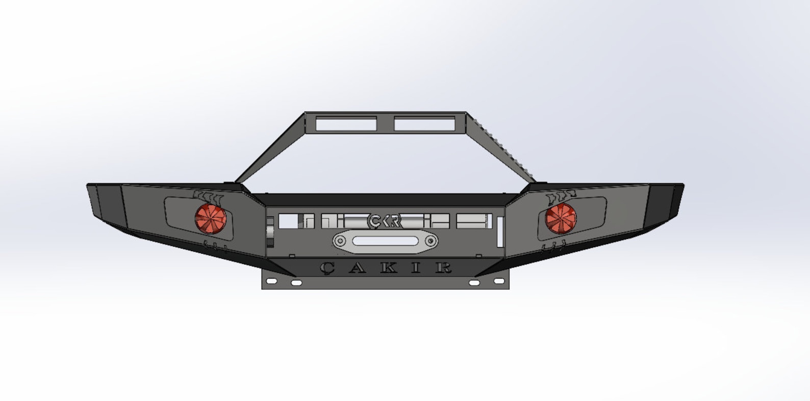 Toyota Hilux Front Steel Bumper Design Files: CNC, Off-road (digital ...