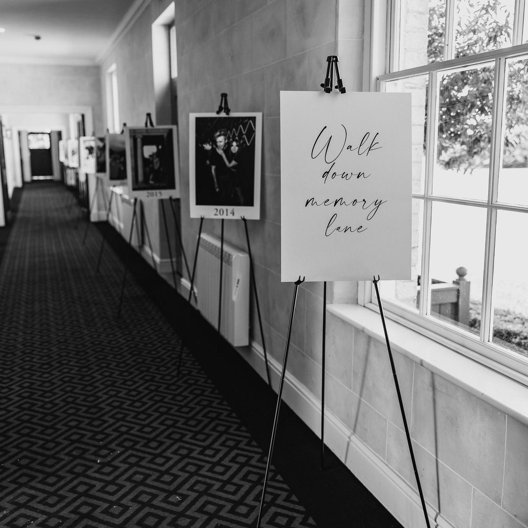 Walk Down Memory Lane Template. Viral Wedding Sign Decoration. - Etsy