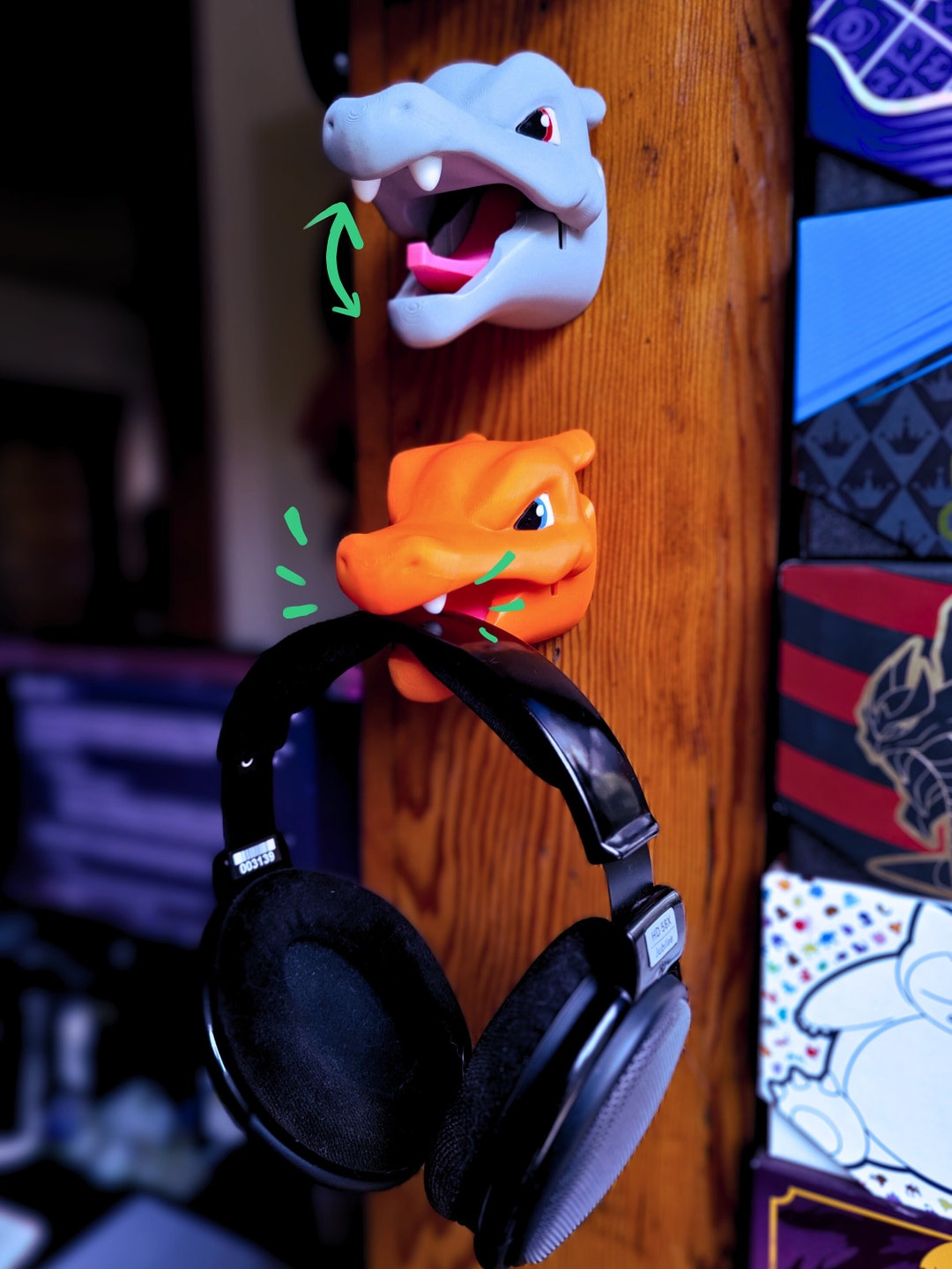 Pokemon Charizard Headphone Wall Hanger - Etsy