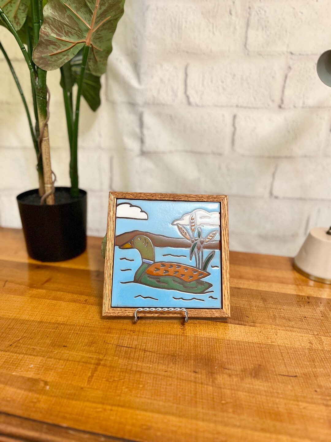 Vintage 1983 Fiesta Tiles, Duck in Pond - Etsy