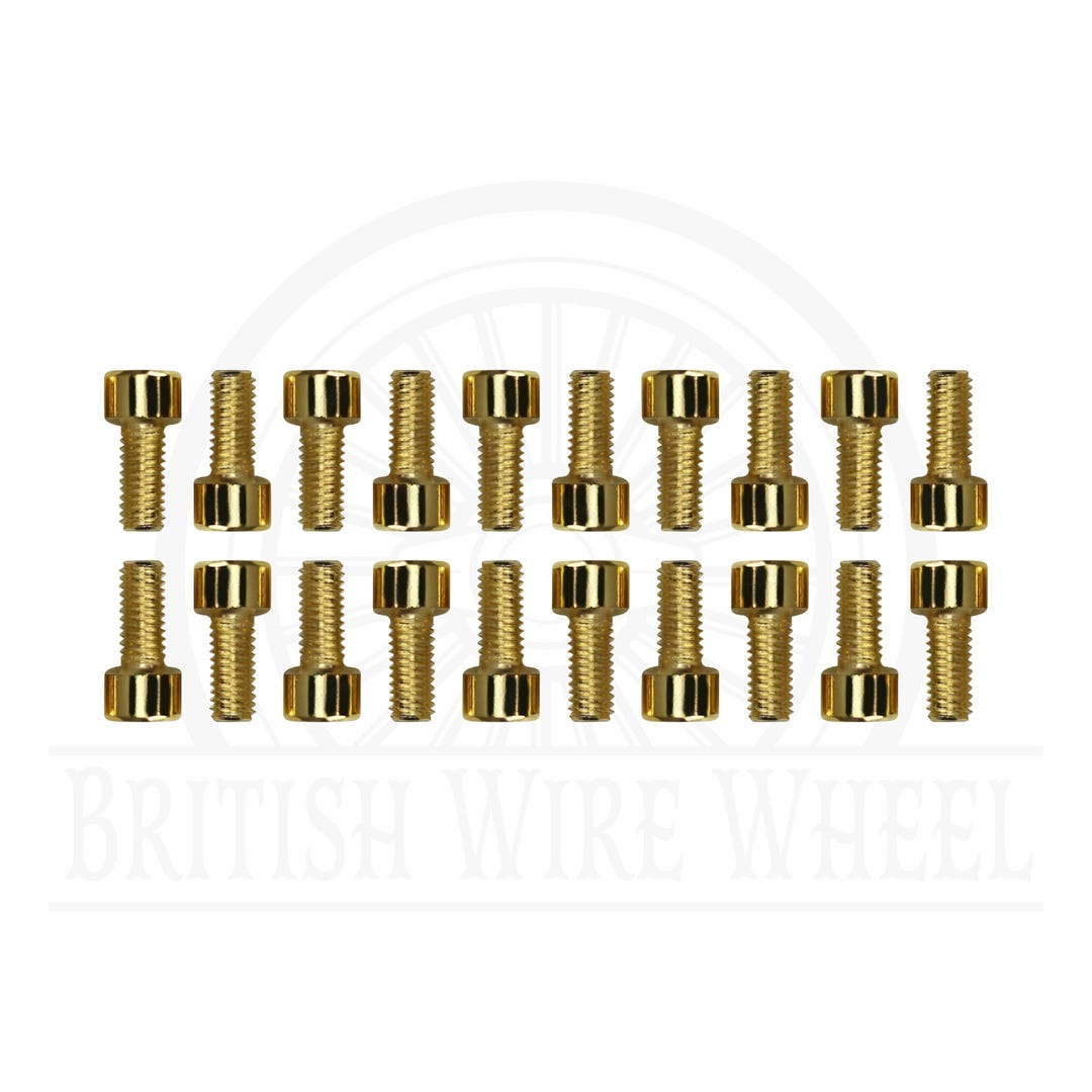 Gold Face Plate Screws for Zenith Style Locking Knock off Spinner Caps ...