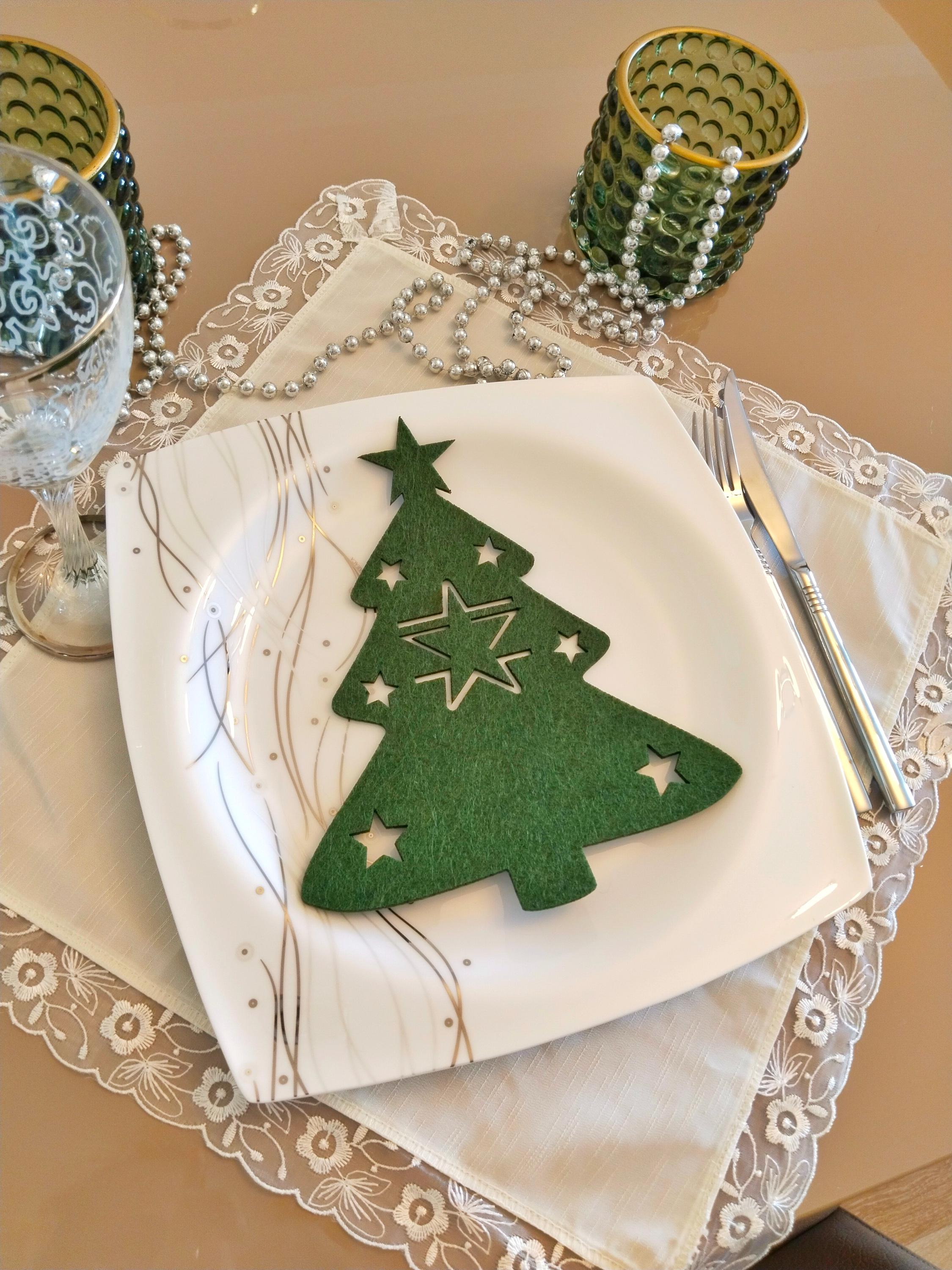 Xmas Cudlery Holder,xmas Cutlery Holder,christmas Tree Cutlery Pocket ...