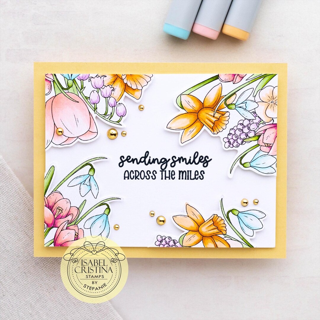 Handmade Card - Sending Smiles - Etsy