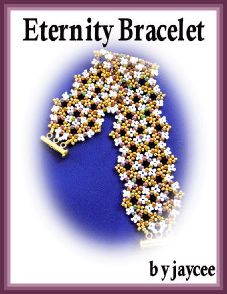 Beading Tutorial Eternity Bracelet Netting Stitch - Etsy