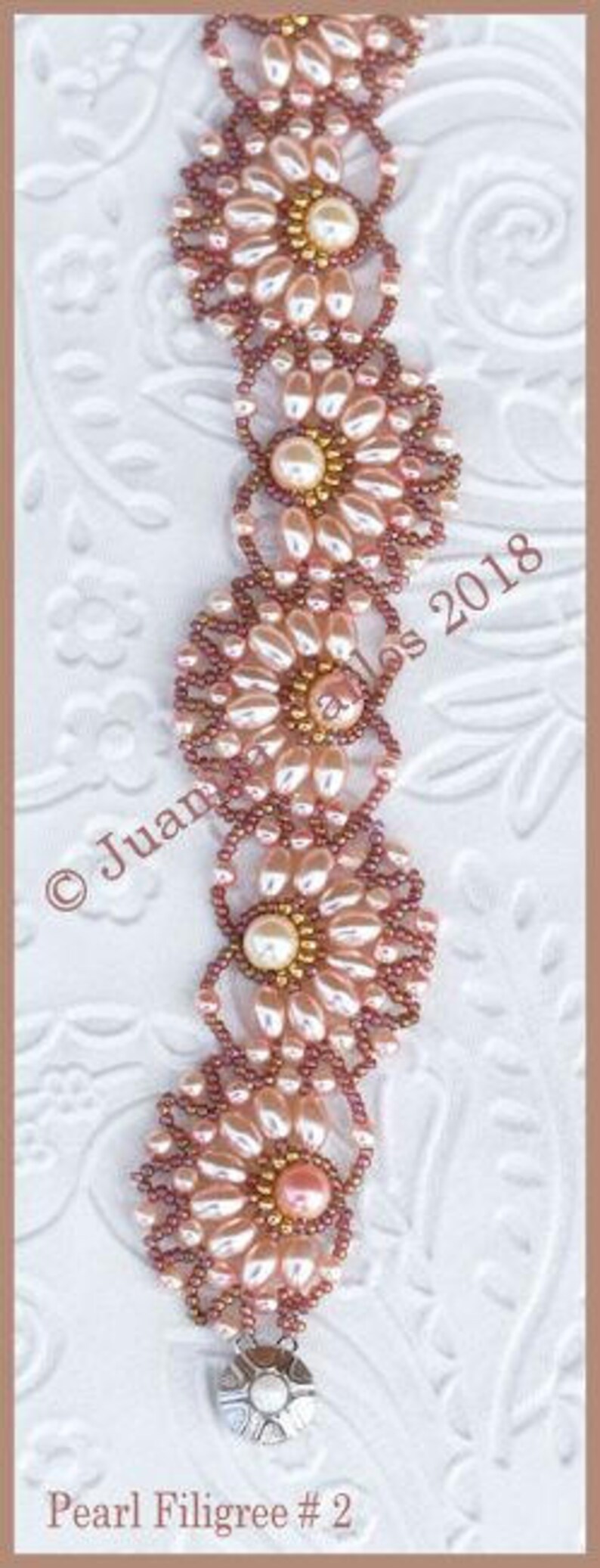 Bracelet Tutorial - Pearl Filigree # 2 - Netting Stitch - Etsy