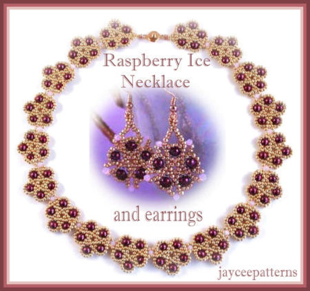 Beading Tutorial - Raspberry Ice Necklace - Netting Stitch - Etsy