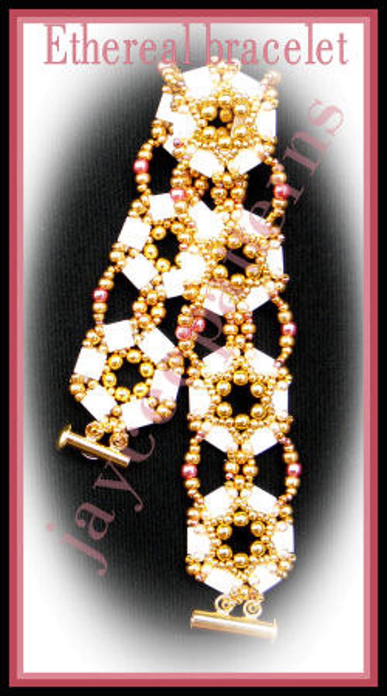 Beading Tutorial Ethereal Bracelet Netting Stitch - Etsy