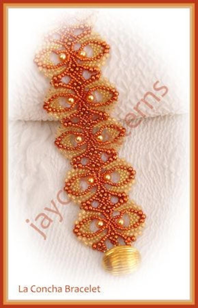 Beading Tutorial La Concha Bracelet Peyote Stitch - Etsy