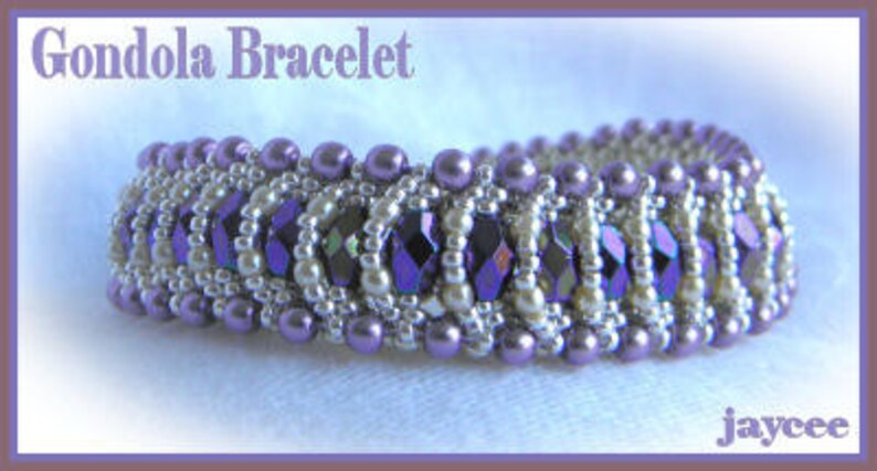 Beading Tutorial Gondola Bracelet Netting Stitch - Etsy