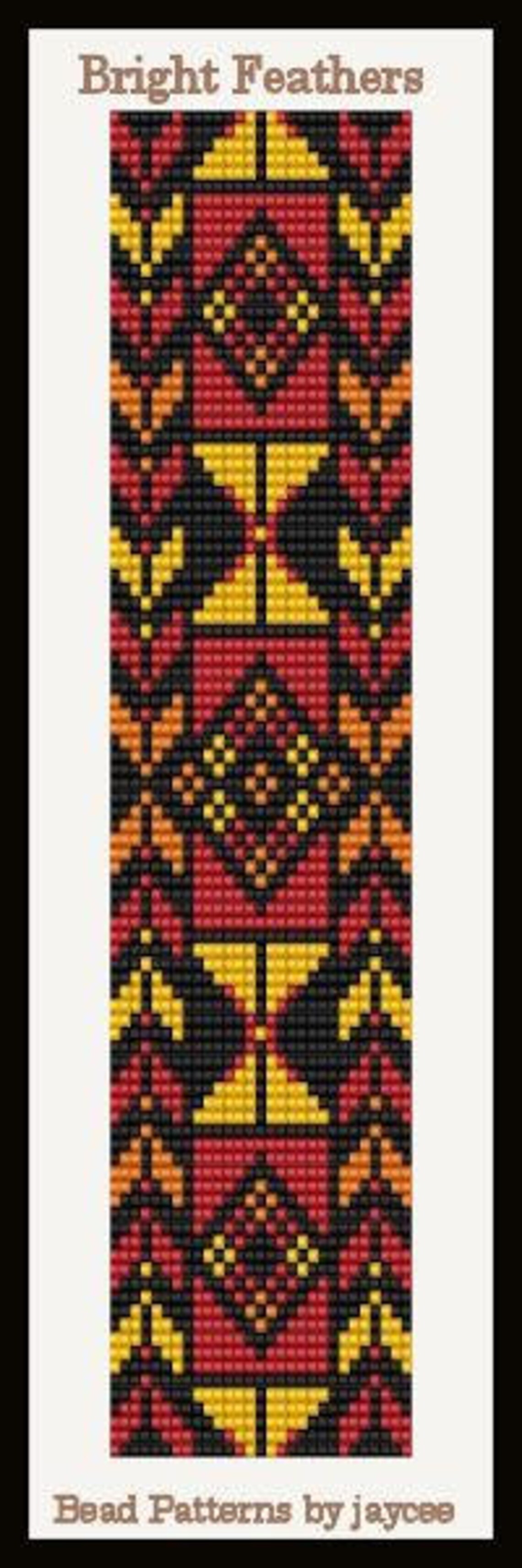 Bead Pattern Bright Feathers Loom Stitch - Etsy