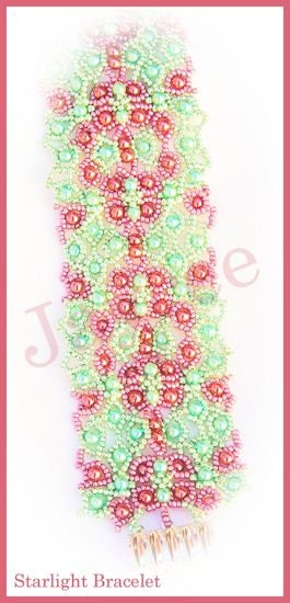 Beading Tutorial Starlight Bracelet Netting Stitch - Etsy