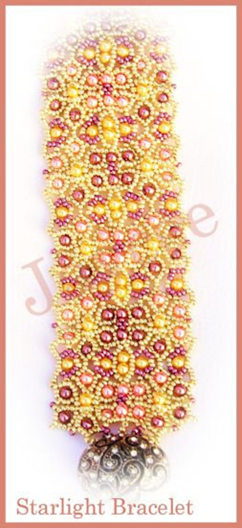 Beading Tutorial Starlight Bracelet Netting Stitch - Etsy