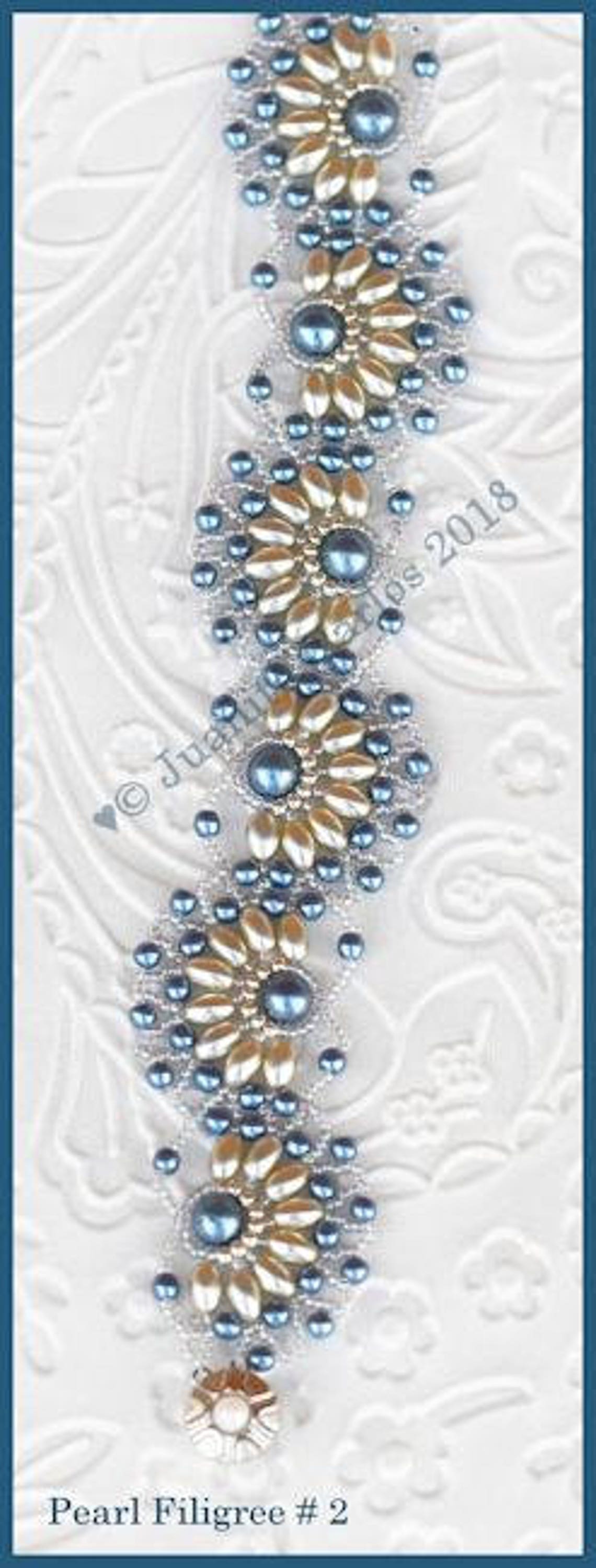 Bracelet Tutorial - Pearl Filigree # 2 - Netting Stitch - Etsy
