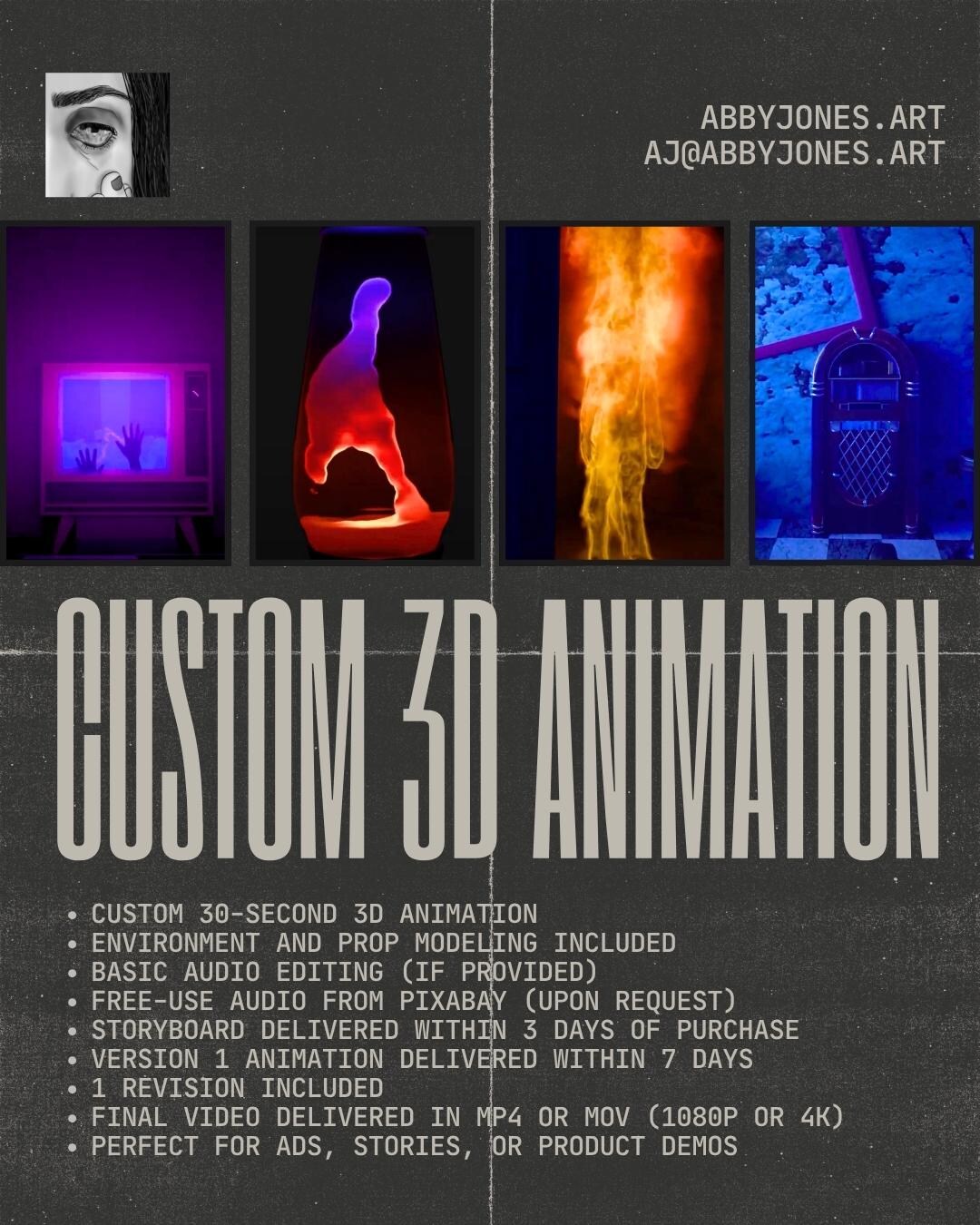 Custom 30 Second 3D Animation | Includes Environment & Prop Design ...