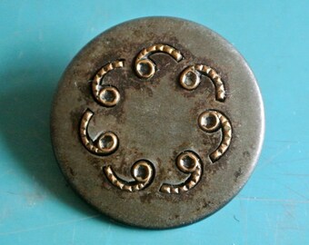 Lot of 5 Rare Vintage 1950s HANDMADE Round Limegreen Ceramic Buttons ...