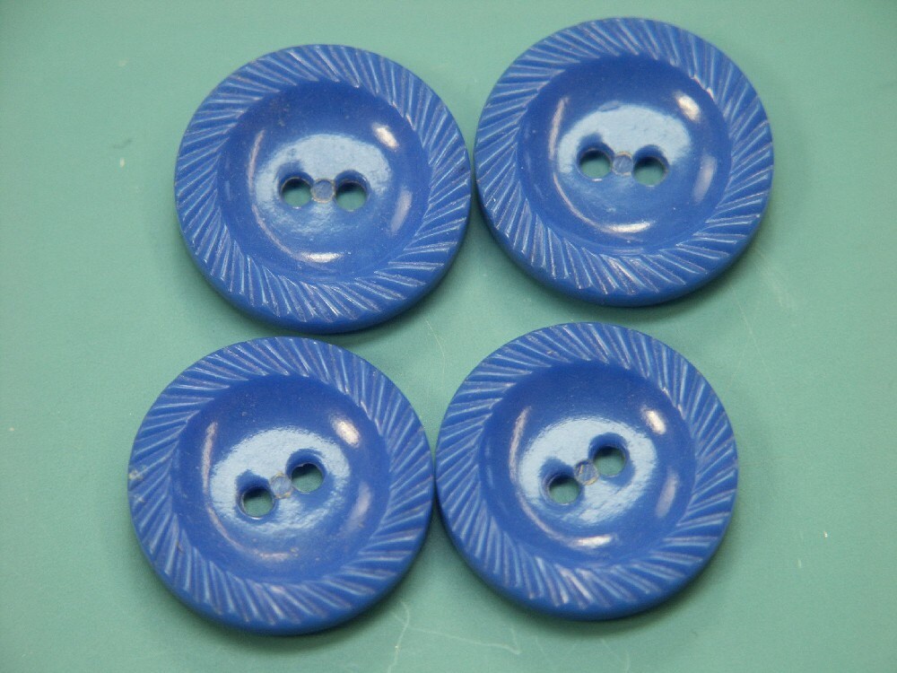 Lot of 7 Vintage 1950s Unused Clear Blue Plastic Buttons for - Etsy