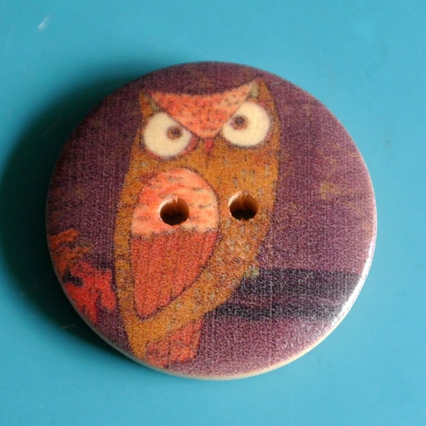 Painted Wood Buttons - Etsy