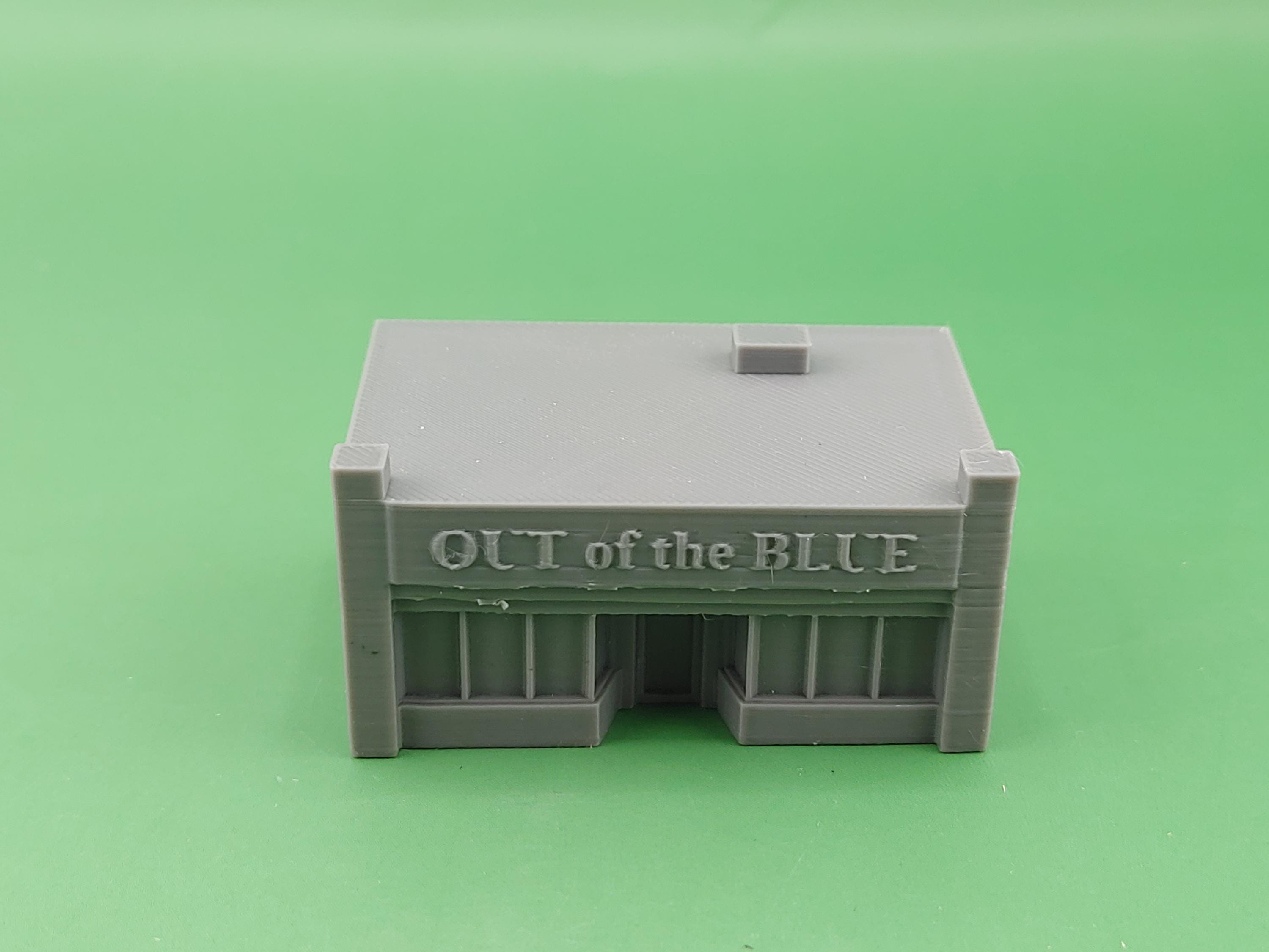 5-pack N Scale Model Railroad Buildings, City Street Scene, Diorama, N ...