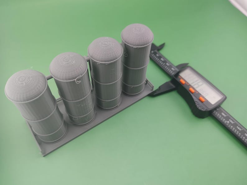 Fuel Tank Silos - HO Scale - 1:87 Gauge - Built and Ready, No Assembly ...