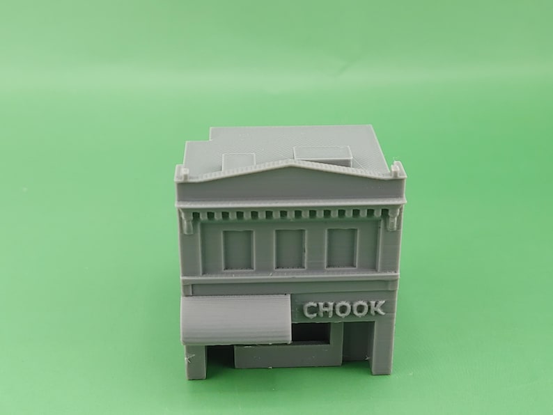 5-pack N Scale Model Railroad Buildings, City Street Scene, Diorama, N ...