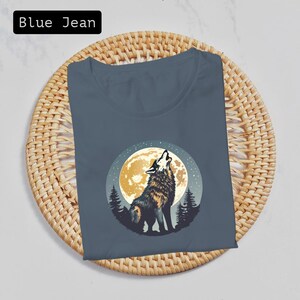 Comfort Colors® Wolf Howling Wolves Lovers Tee Vintage Unisex Oversized ...