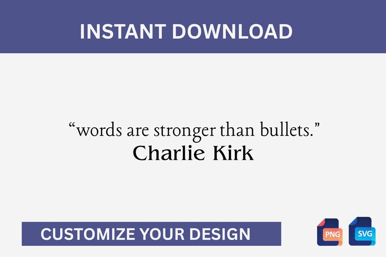 Words Are Stronger Than Bullets Charlie Kirk Quote | Inspirational ...