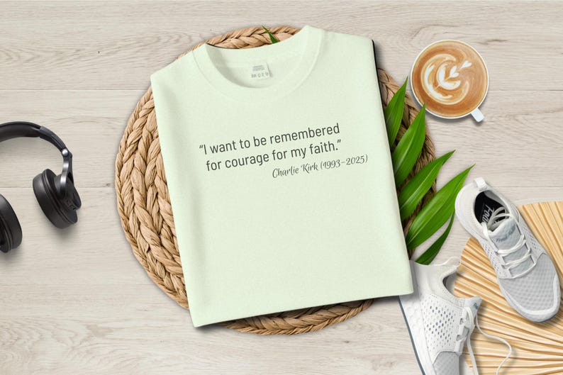 Charlie Kirk Faith Quote SVG: Inspirational Christian Print (digital ...