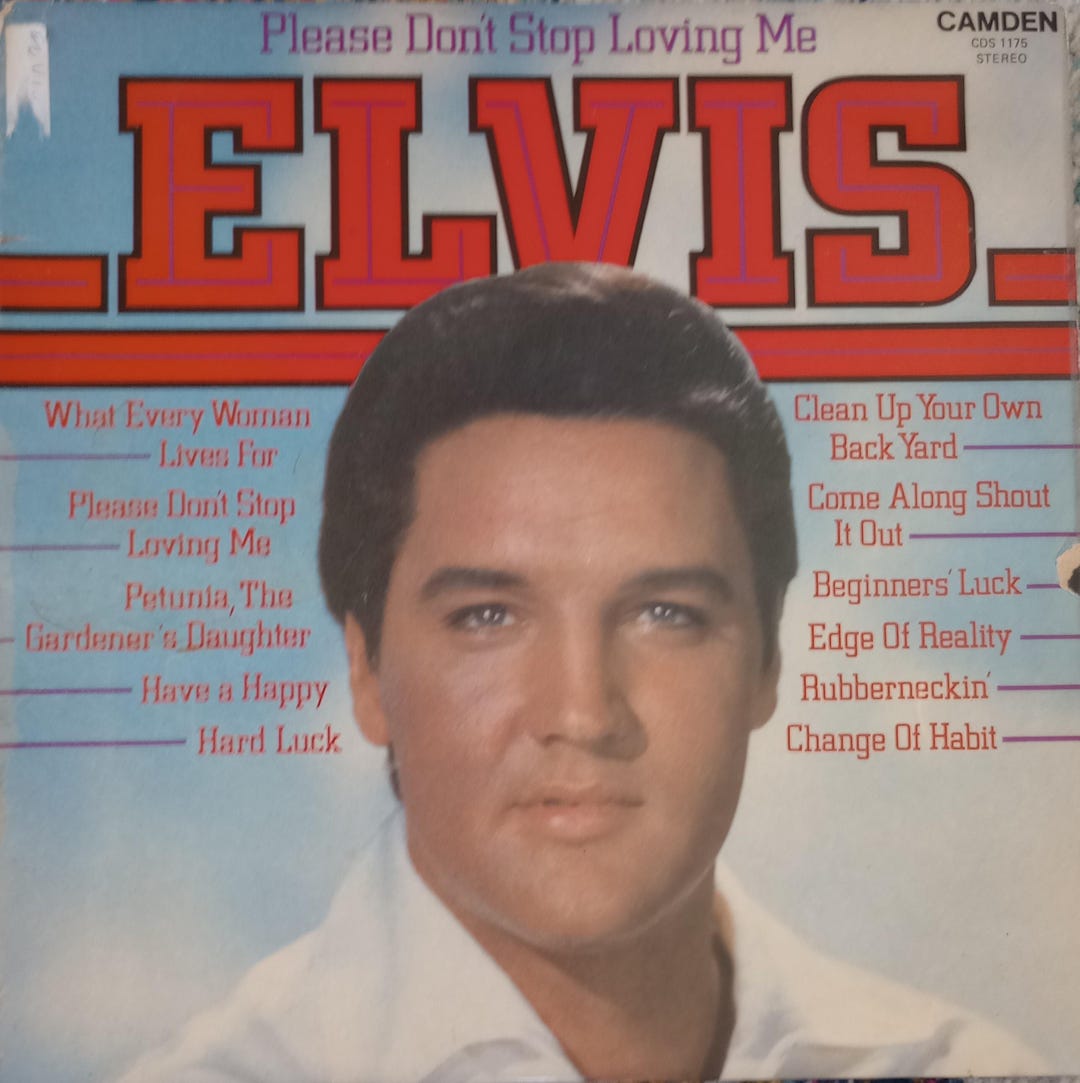 Elvis Presley - Please Don't Stop Loving Me - Vinyl Album 1979 - Etsy