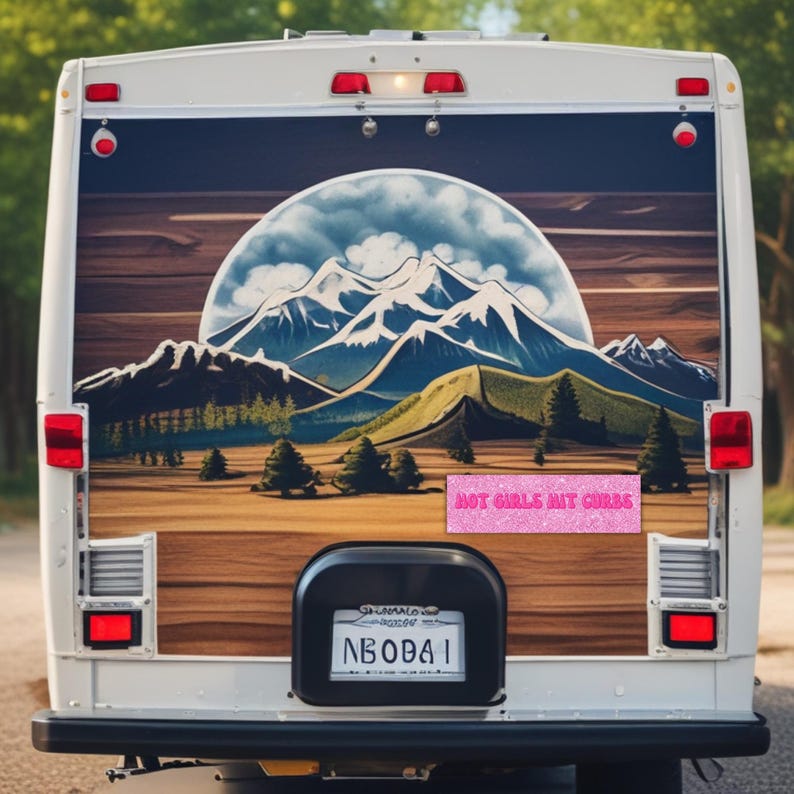 Hot Girls Car Bumper Magnet Pink Car Magnet Retro Car Magnet Hot Girls ...