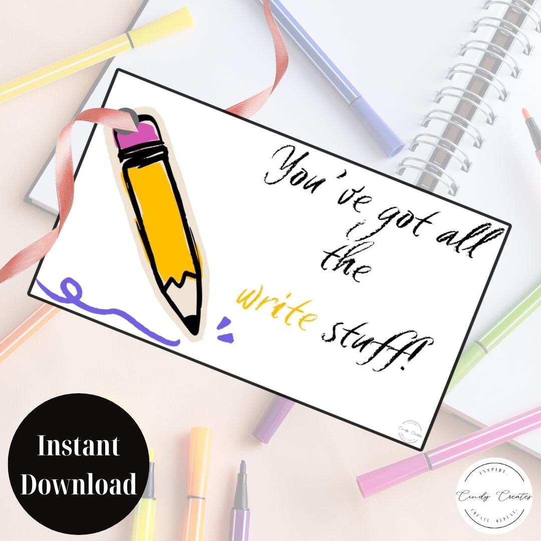 You’ve Got the WRITE Stuff – Printable Teacher & Student School Supply ...