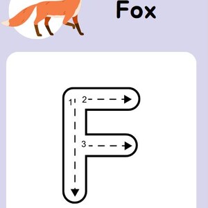 Cute Animals Alphabet Uppercase Tracing Letter of the Week Worksheets ...