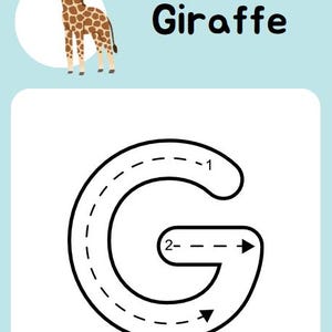 Cute Animals Alphabet Uppercase Tracing Letter of the Week Worksheets ...