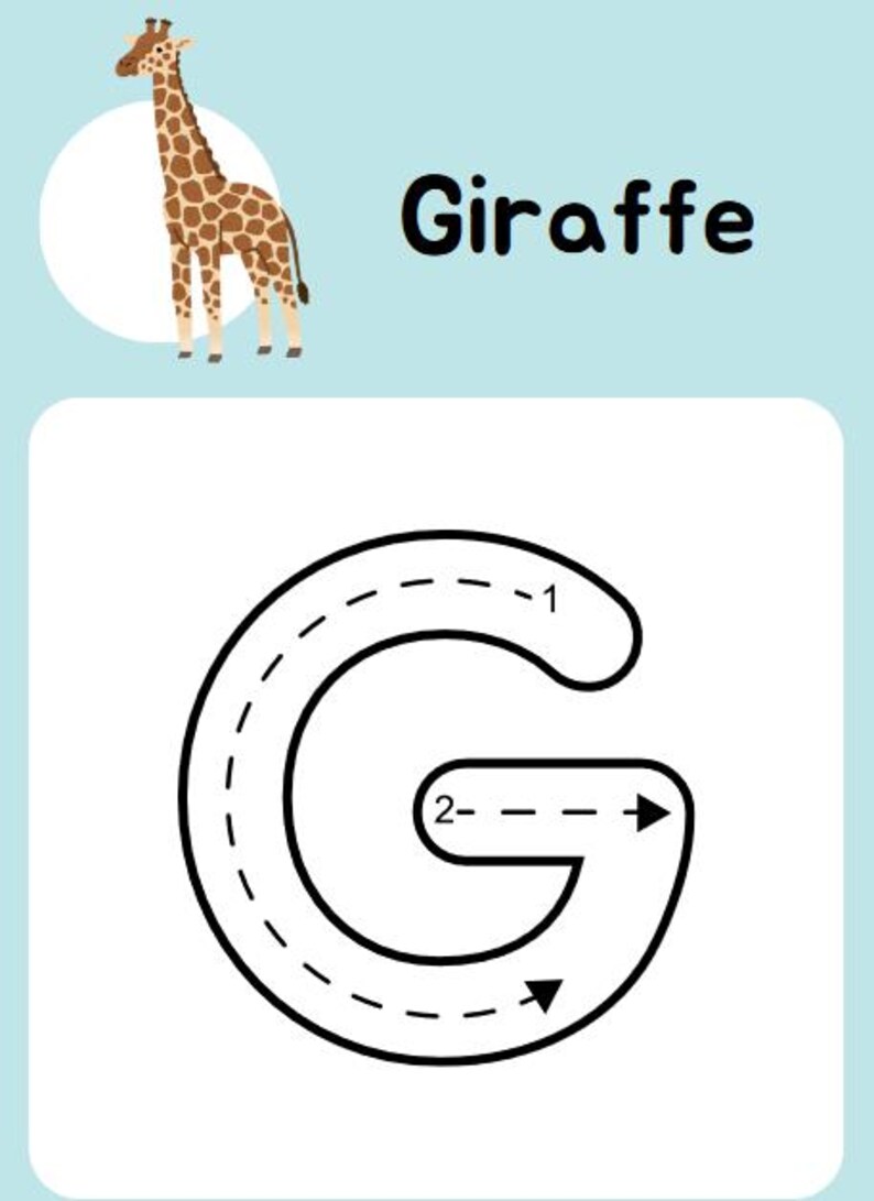 Cute Animals Alphabet Uppercase Tracing Letter of the Week Worksheets ...