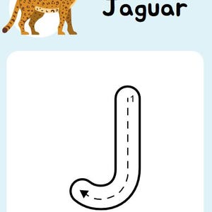 Cute Animals Alphabet Uppercase Tracing Letter of the Week Worksheets ...