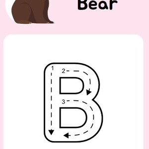 Cute Animals Alphabet Uppercase Tracing Letter of the Week Worksheets ...