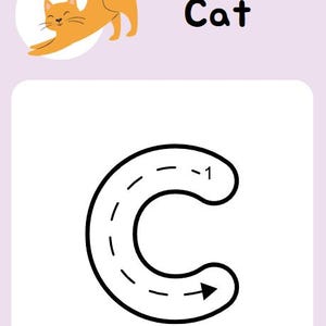Cute Animals Alphabet Uppercase Tracing Letter of the Week Worksheets ...