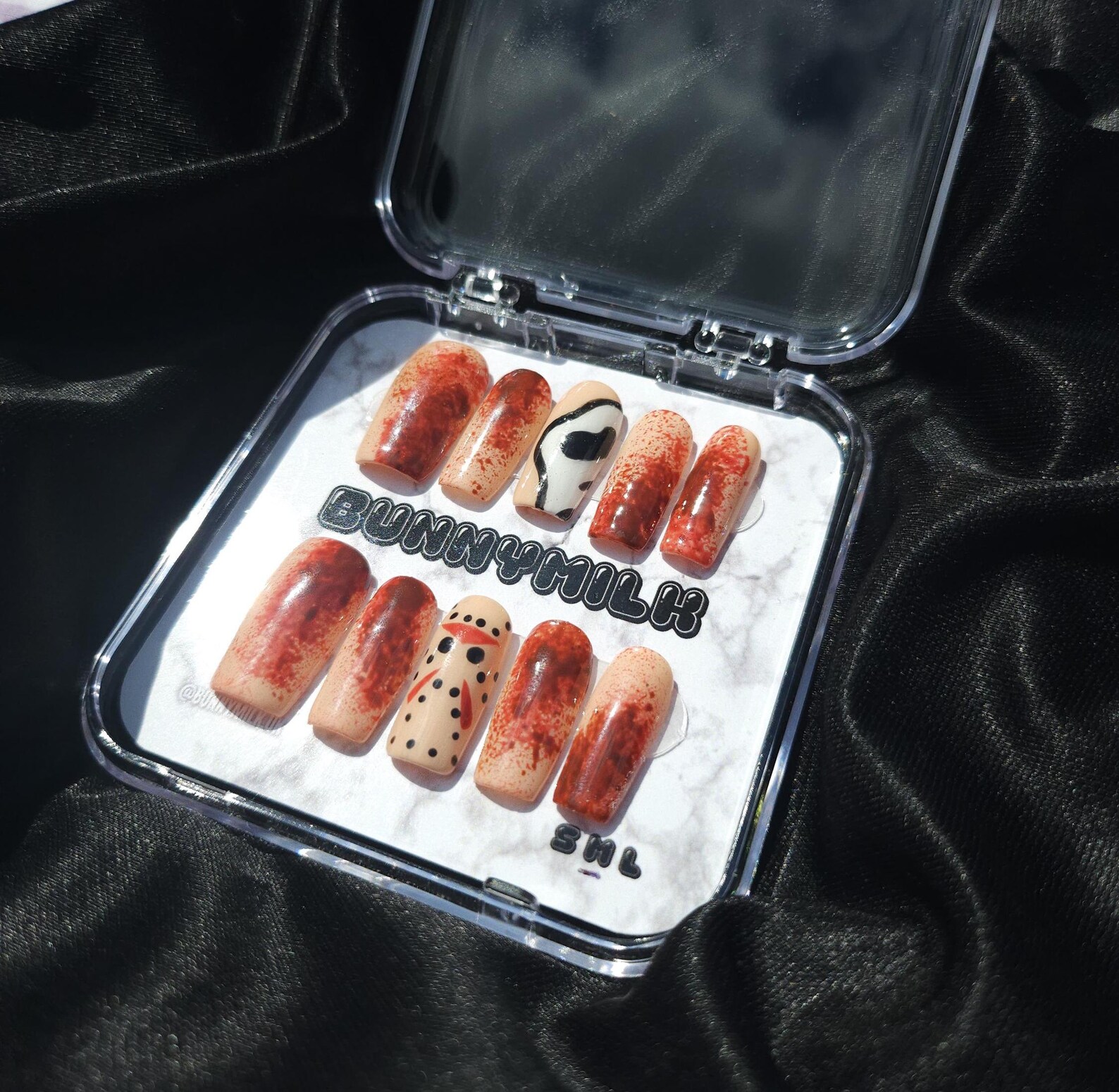 Scream Jason Horror Nails Bloody Blood Dark Ghost Face Gore Nail ...