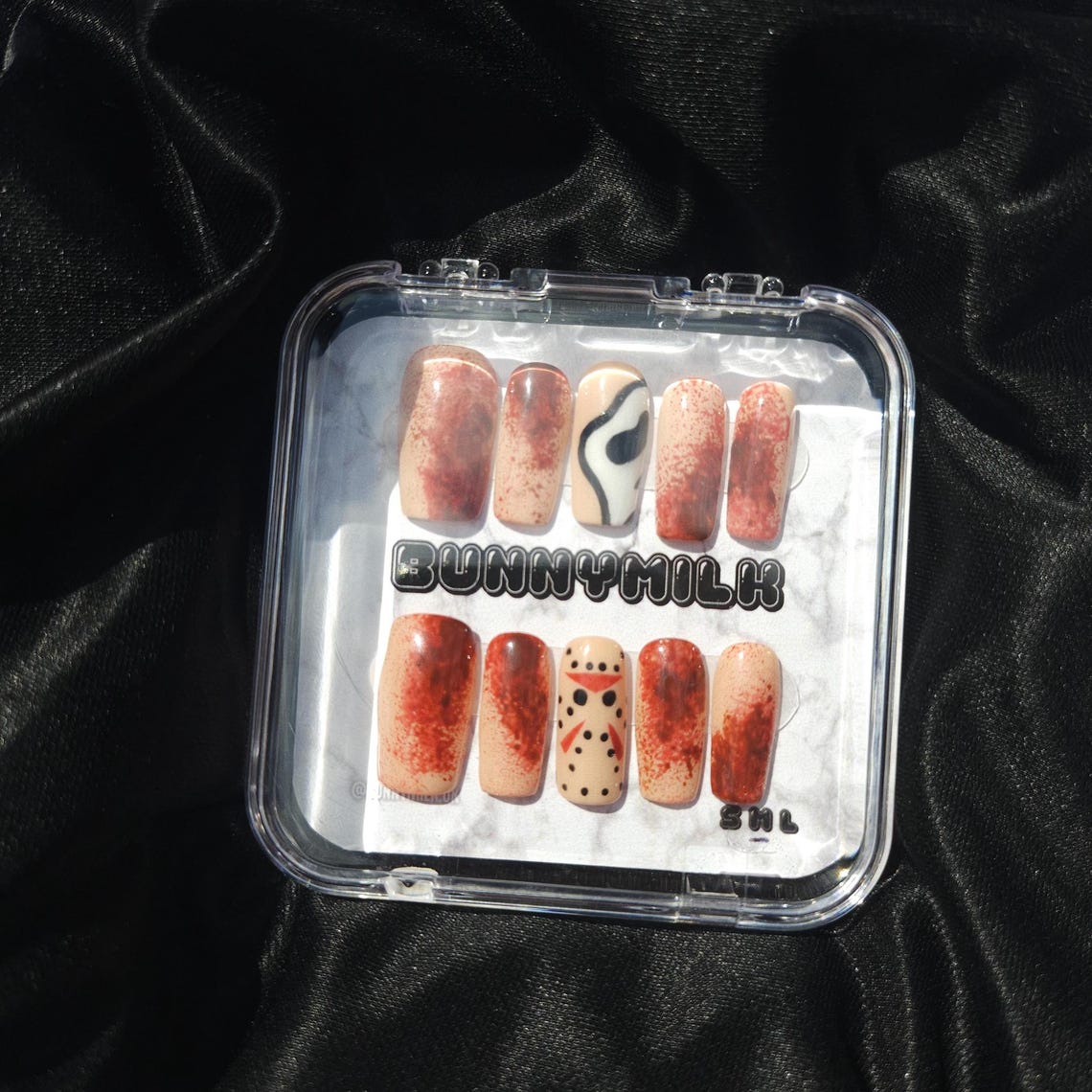 Scream Jason Horror Nails Bloody Blood Dark Ghost Face Gore Nail ...