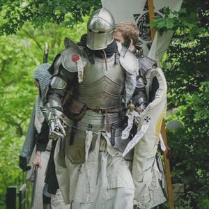 Medieval Full Barbuta Knight Armor With Visor - Full Mild Steel LARP ...