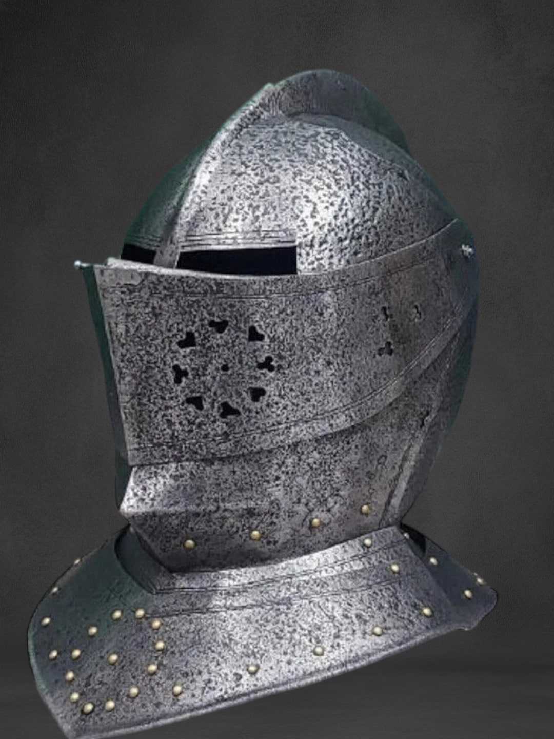 Medieval Knight Tournament Close Armor Helmet Replica Best Look 18GA ...